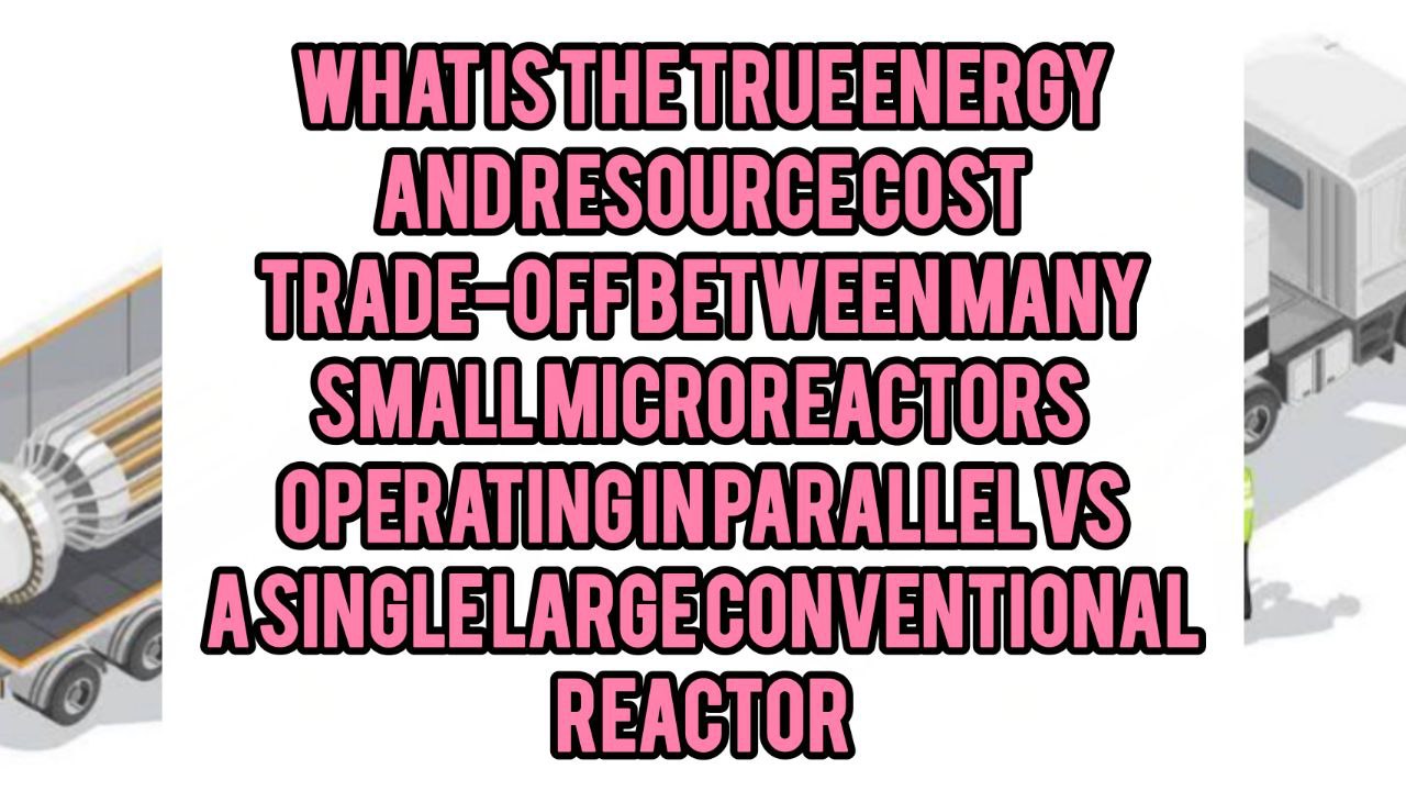 What Is The True Energy And Resource Cost Trade-Off Between Many Small ...